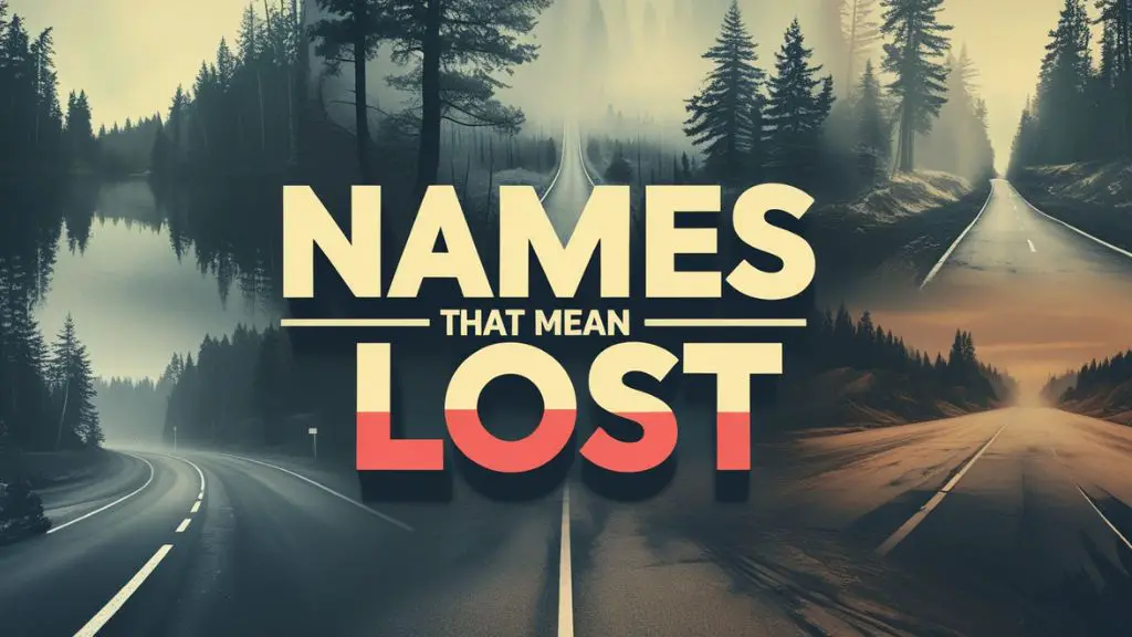 360+ Names That Mean Lost - Find the Perfect Name for Your Little Explorer