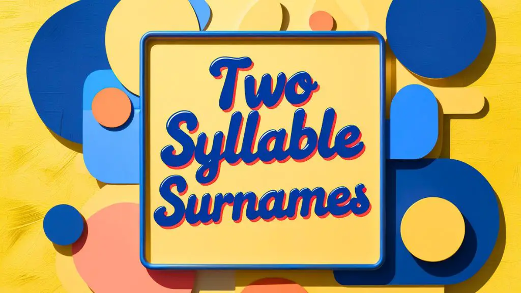 340+ Two-Syllable Surnames or Last Names and What They Actually Mean