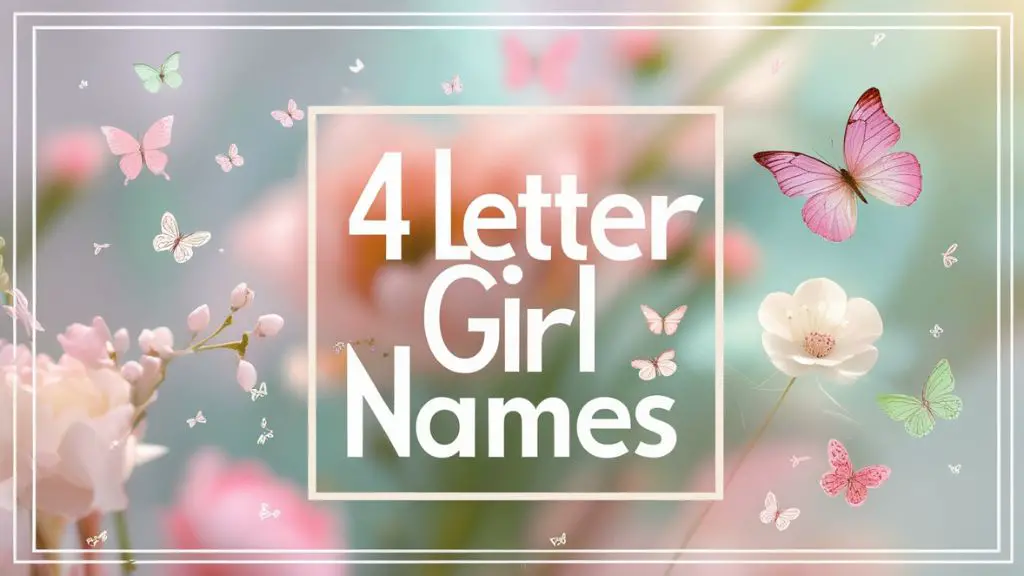 4 Letter Girl Names for Your Little One (With Meanings!)