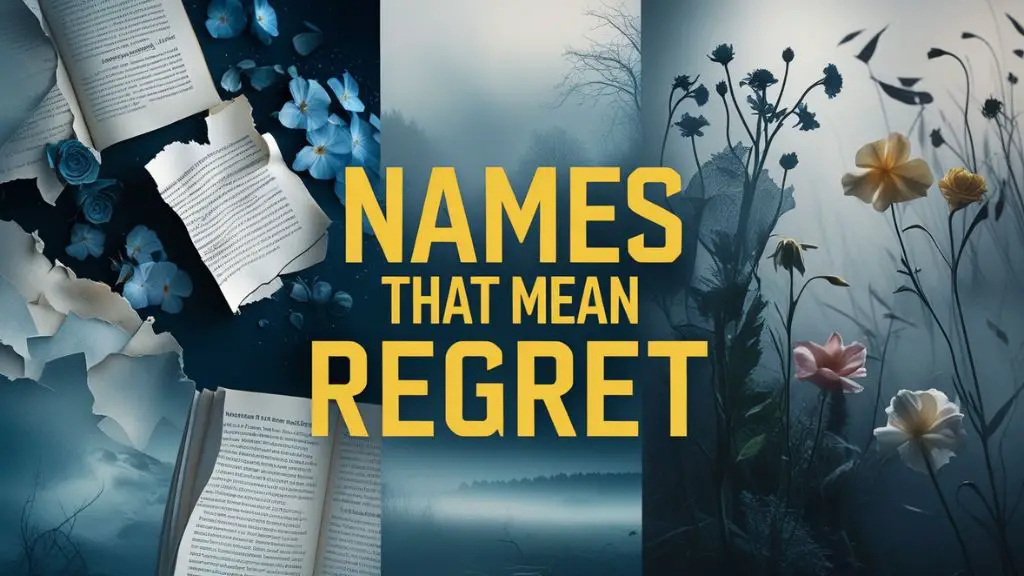 340+ Names That Mean Regret With Deep Meanings (+ Origins)