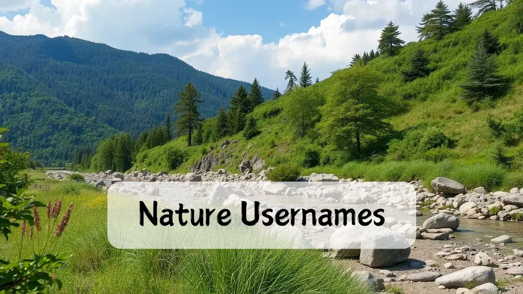 500+ Nature Usernames for Your Online Nature Identity