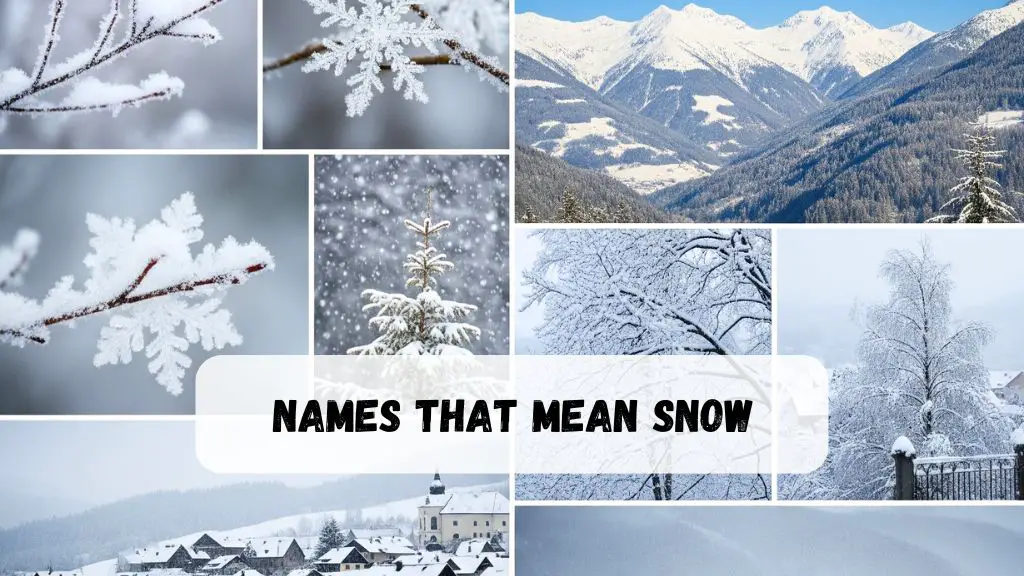 360+ Names That Mean Snow with Meanings & Origins
