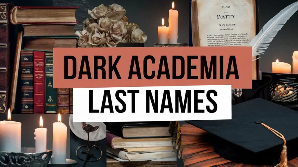 300+ Dark Academia Last Names (Mysterious Surnames That Scream ...