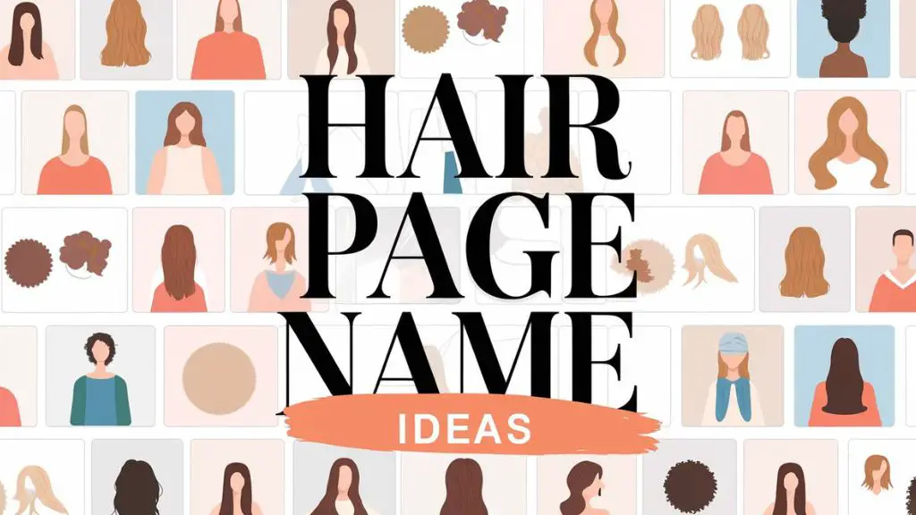 280+ Hair Page Name Ideas for Salons, Stylists & Beauty Entrepreneurs