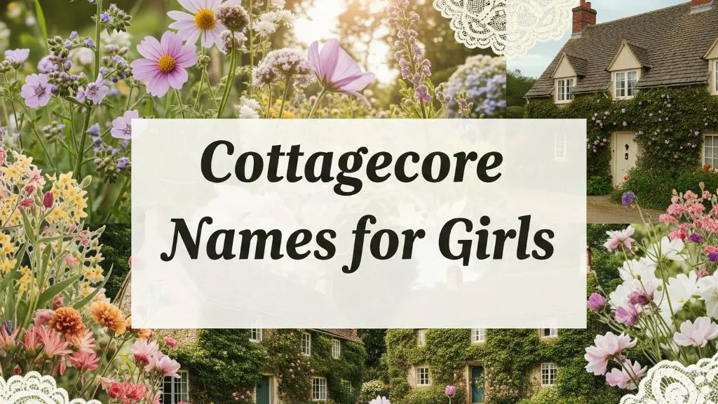 300+ Cottagecore Names for Girls (Vintage Flower, Herb & Forest Names)