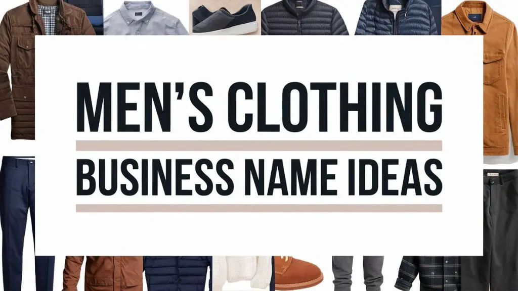 300+ Men's Clothing Business Name Ideas to Launch Your Fashion Brand