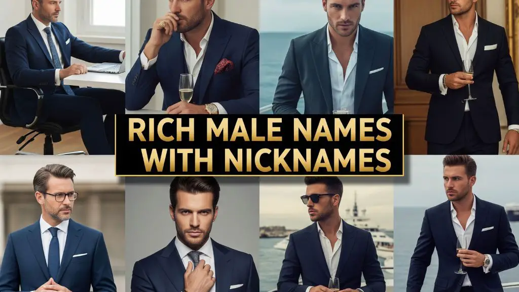 300+ Rich Male Names With Nicknames That Sound Wealthy and Sophisticated