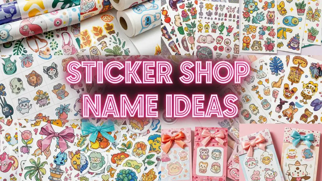 300+ Sticker Shop Name Ideas to Launch Your Dream Business