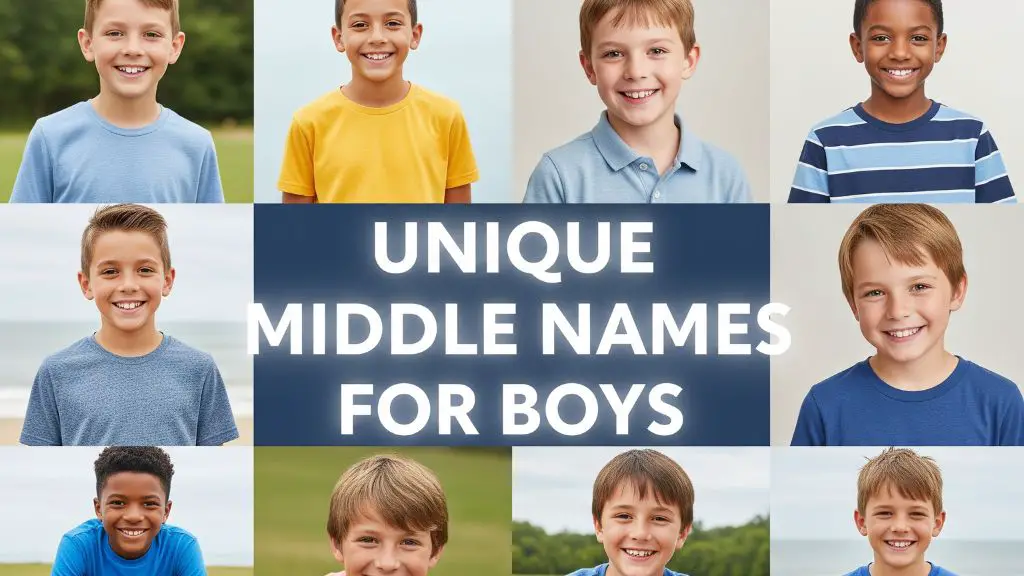 300+ Unique Middle Names for Boys (That Stand Out)