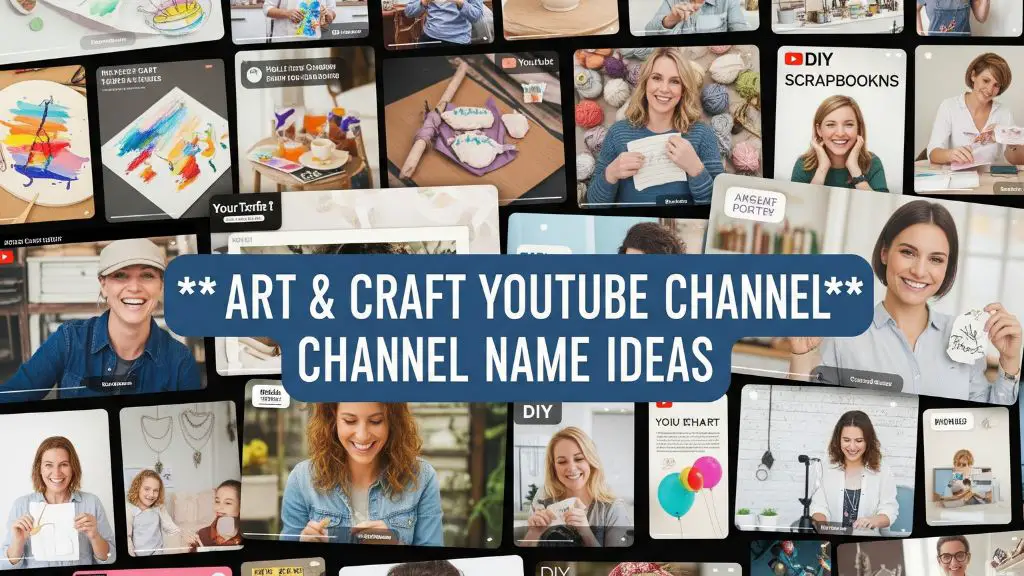 300+ Art and Craft YouTube Channel Name Ideas for Creative Success