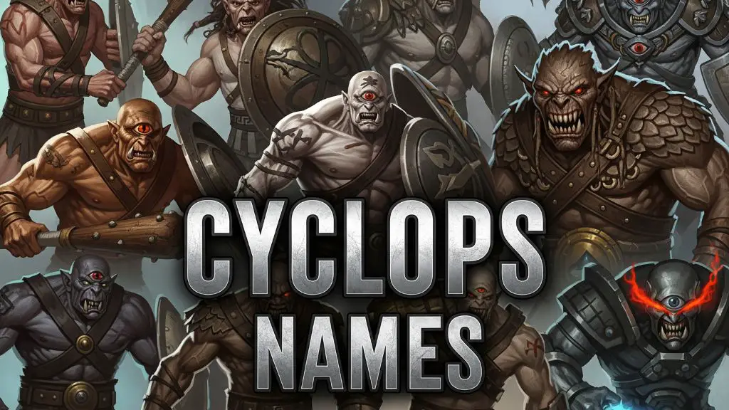 Cyclops Names from Ancient Greek Mythology to Modern Fantasy (300+ Epic Options)