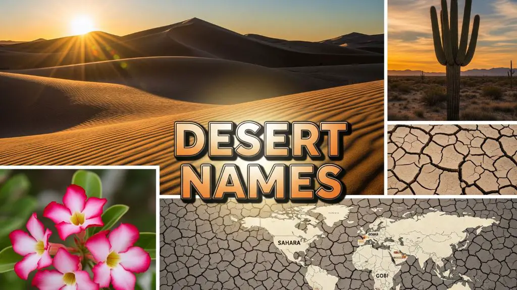 300+ Desert Names for Characters, Babies & Creative Projects