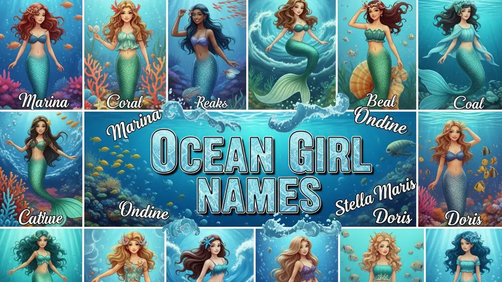 300+ Ocean Girl Names (Sea-Inspired Names for Your Little Mermaid)