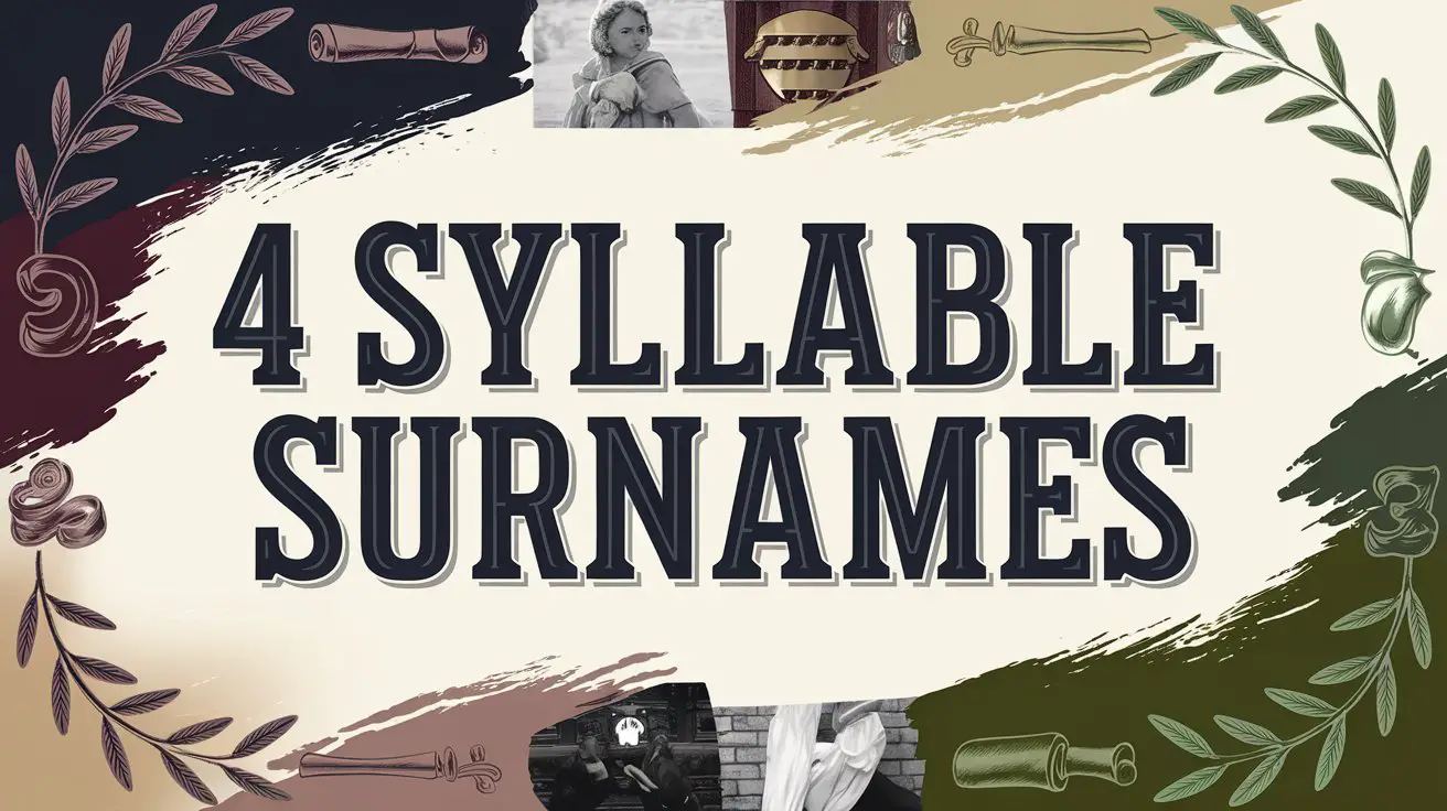 4 Syllable Surnames (Beautiful Long Last Names)