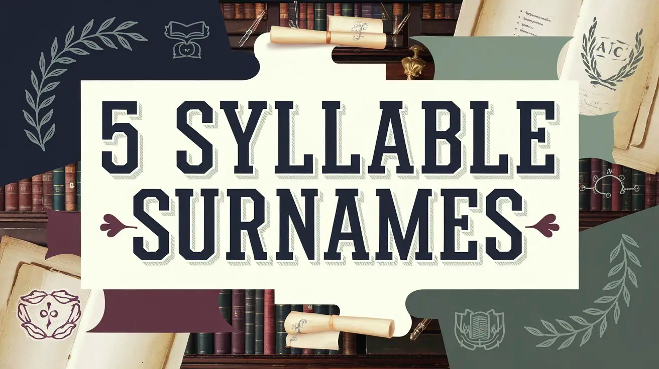 5 Syllable Surnames (with Beautiful Meanings & Rich Histories)