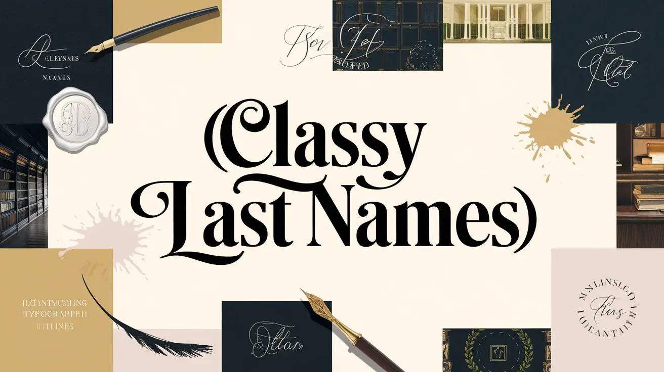 300+ Classy Last Names (Elegant Surnames)