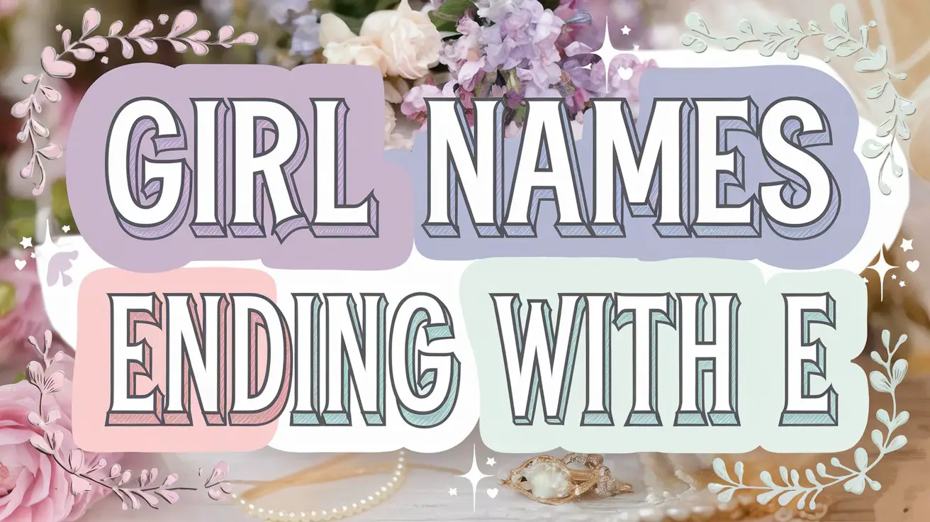 300+ Girl Names Ending with E (Beautiful Choices from Classic to Modern)