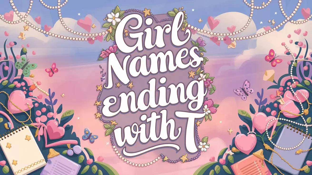 300+ Girl Names Ending with T (Strong, Sophisticated Choices)