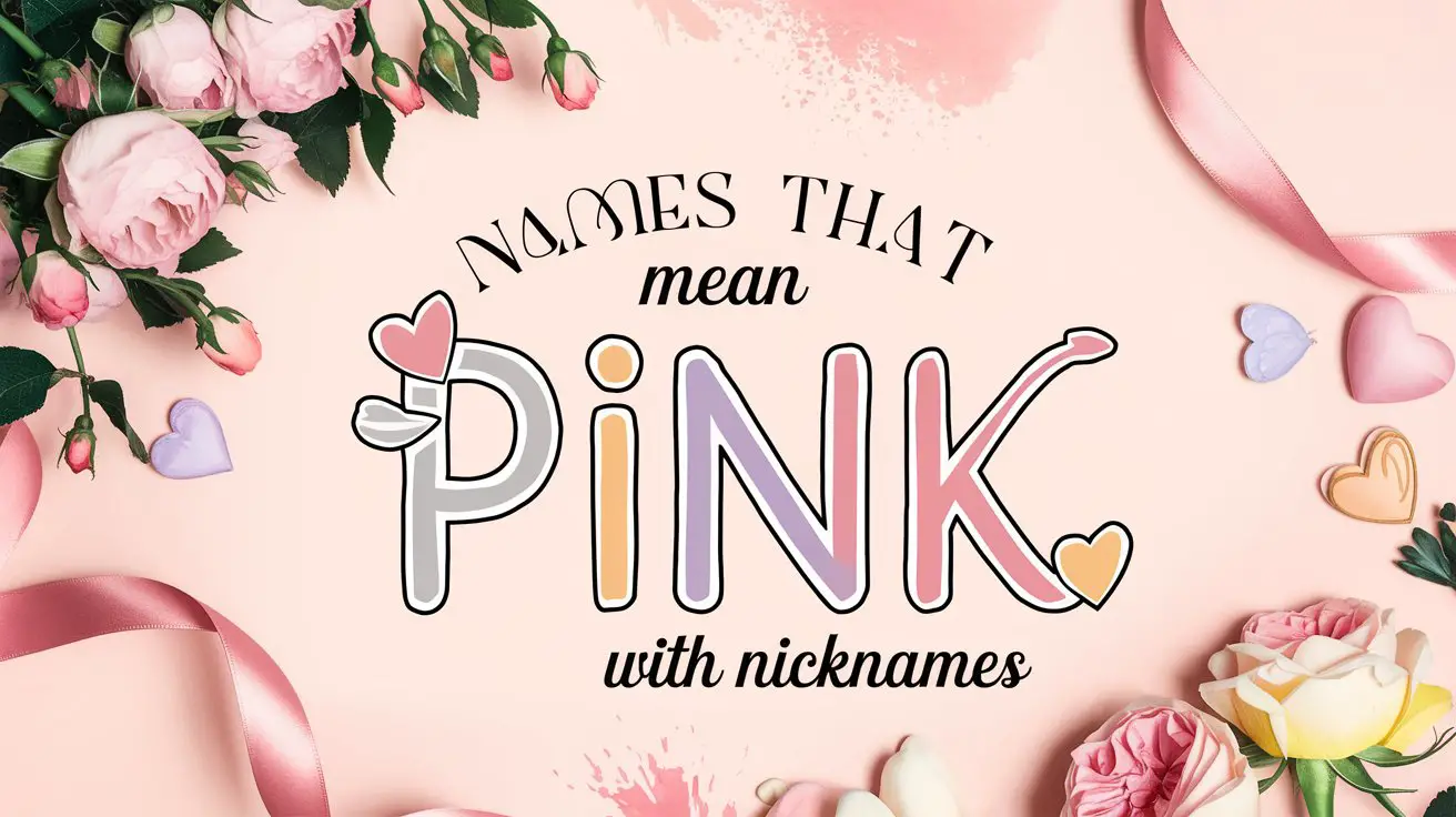 300+ Names That Mean Pink with Nicknames (Beautiful Blush-Inspired Names)