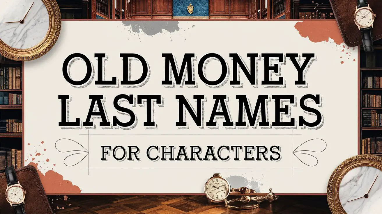 300+ Old Money Last Names for Characters (Surnames That Whisper Wealth ...