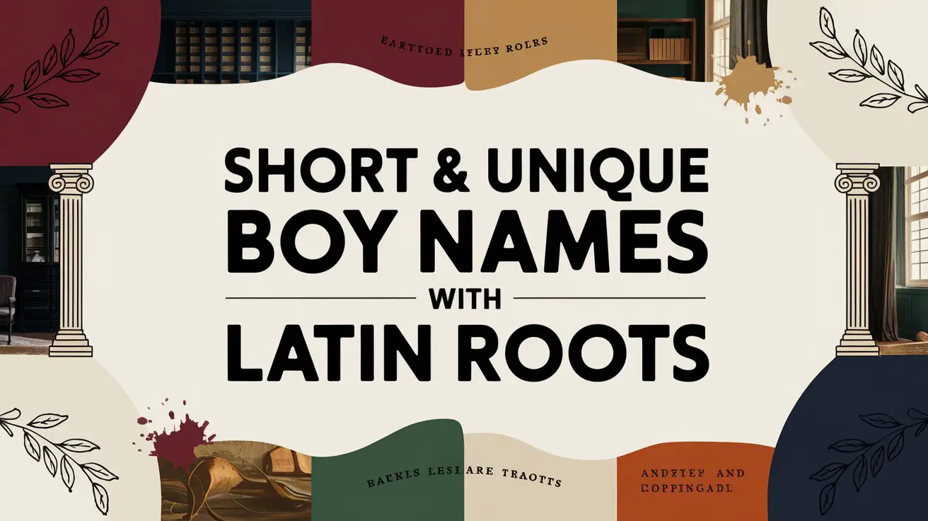 300+ Short & Unique Boy Names with Latin Roots