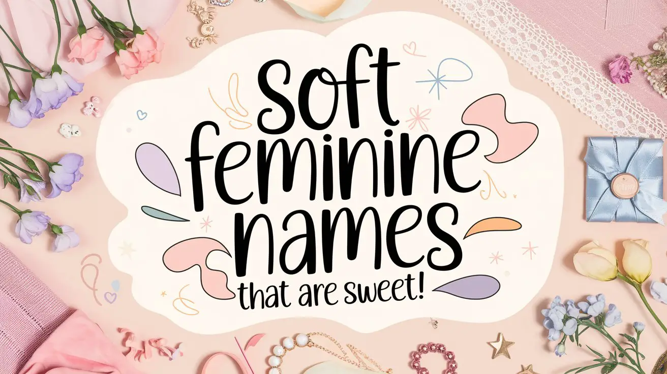 300+ Soft Feminine Names That Are Sweet (Gentle & Sweet Choices)