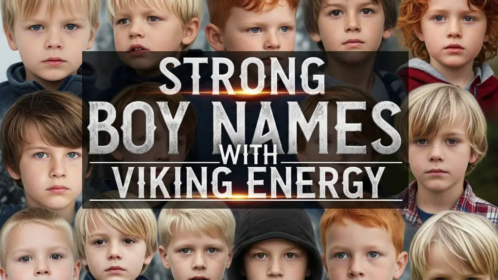 300+ Strong Boy Names with Viking Energy