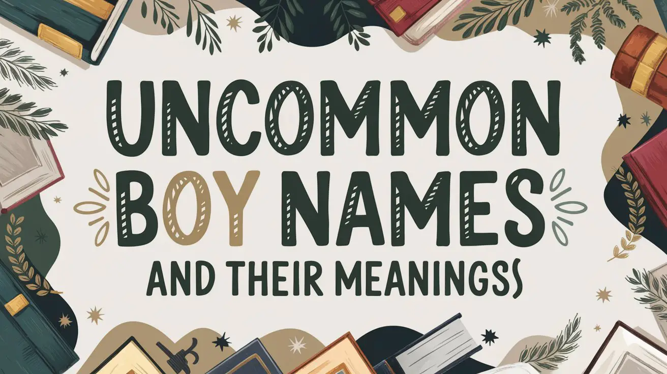 300+ Uncommon Boy Names and their Meanings