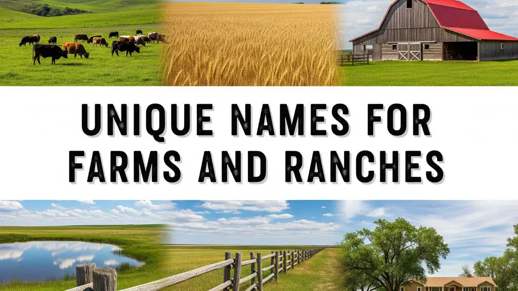 300+ Unique Names for Farms and Ranches