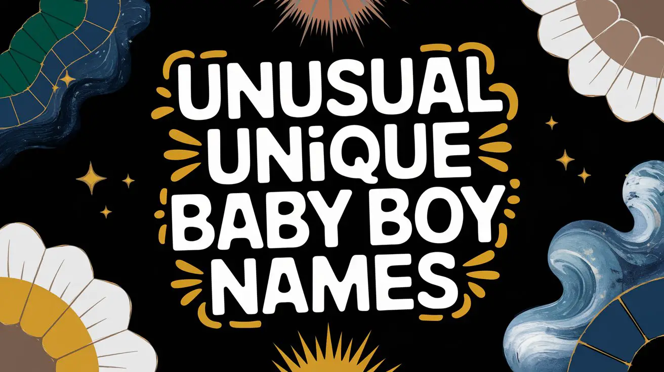 300+ Unusual Unique Baby Boy Names (with Origins, Meanings, and ...