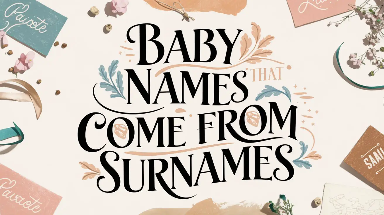 300+ Baby Names That Come From Surnames
