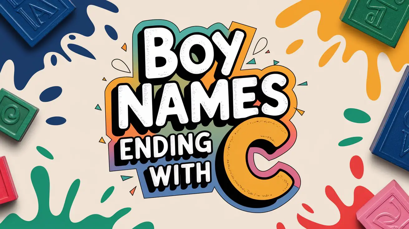 300+ Boy Names Ending with C (Classic and Modern Choices)