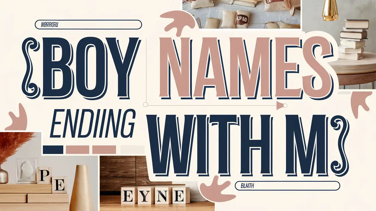 300+ Boy Names Ending with M (Strong, Timeless Choices)
