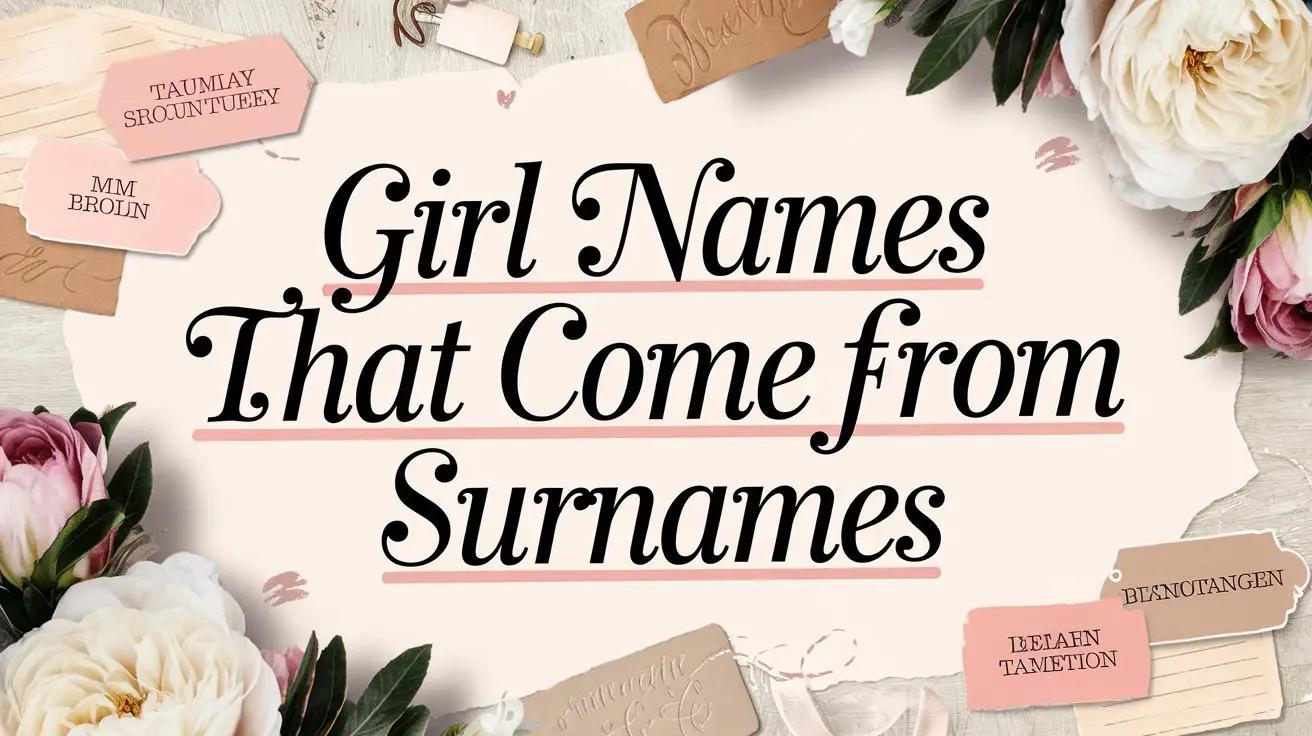 300+ Girl Names That Come From Surnames (Last Names as First Names)