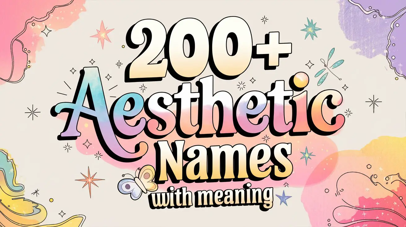 200+ Aesthetic Names with Meaning (Beautiful Name Ideas That Tell a Story)