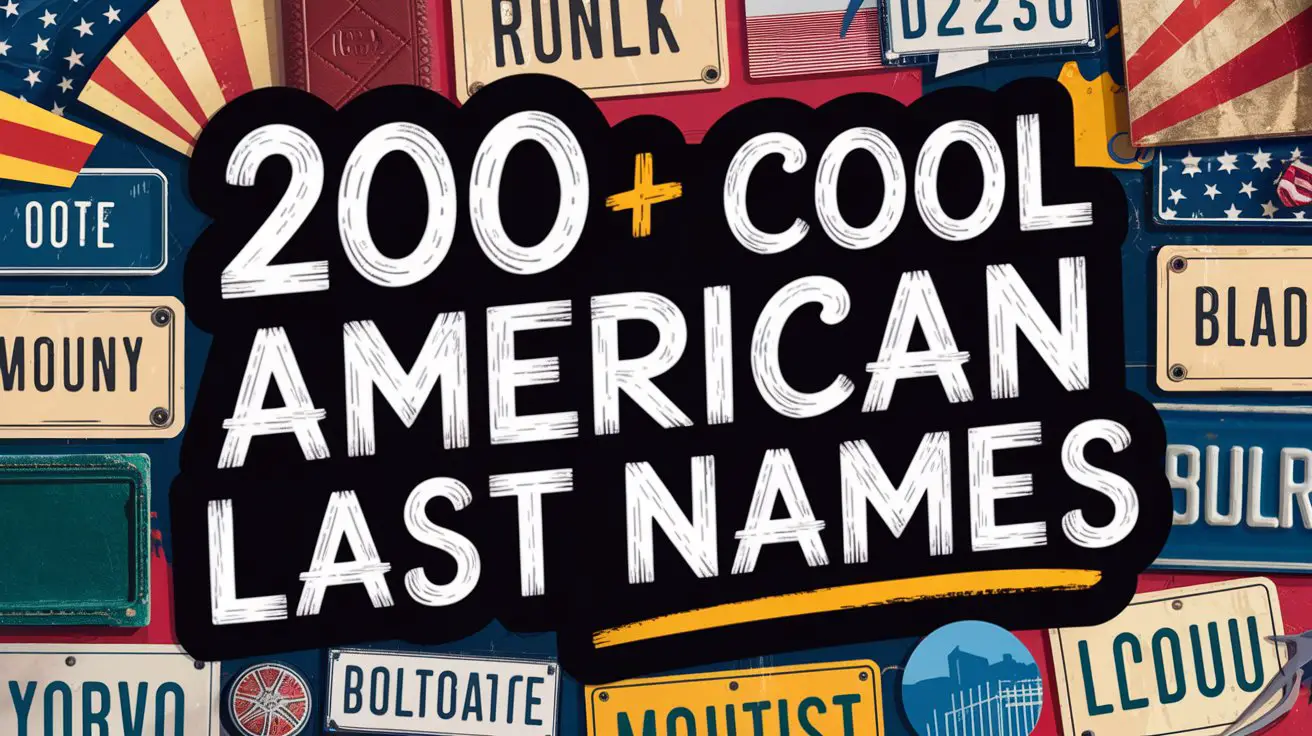 200+ Cool American Last Names (with Origins, Meanings, and Cultural ...