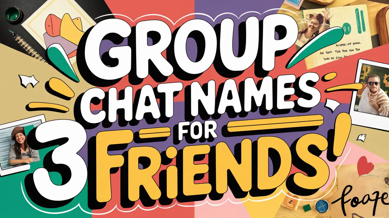 Group Chat Names for 3 Friends (300+ Creative, Funny & Unique Ideas)