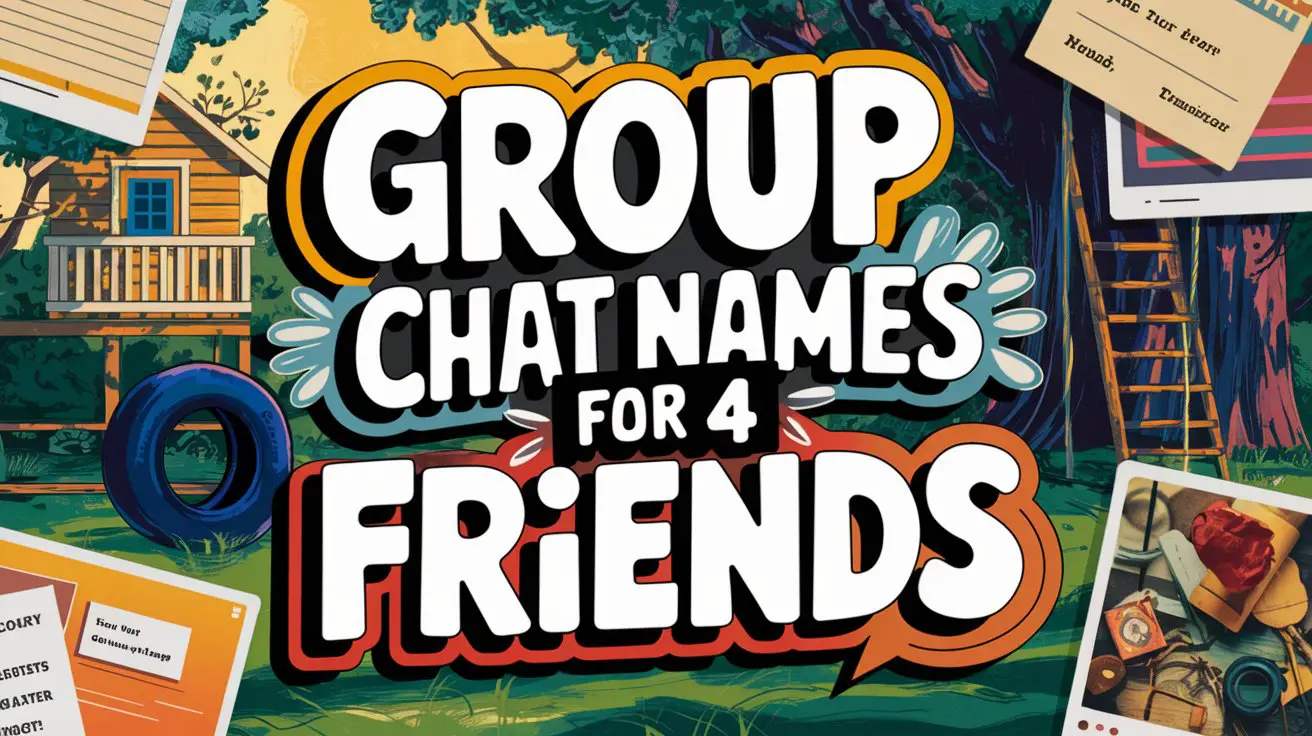 Group Chat Names for 4 Friends (300+ Funny, Cool & Clever Ideas)