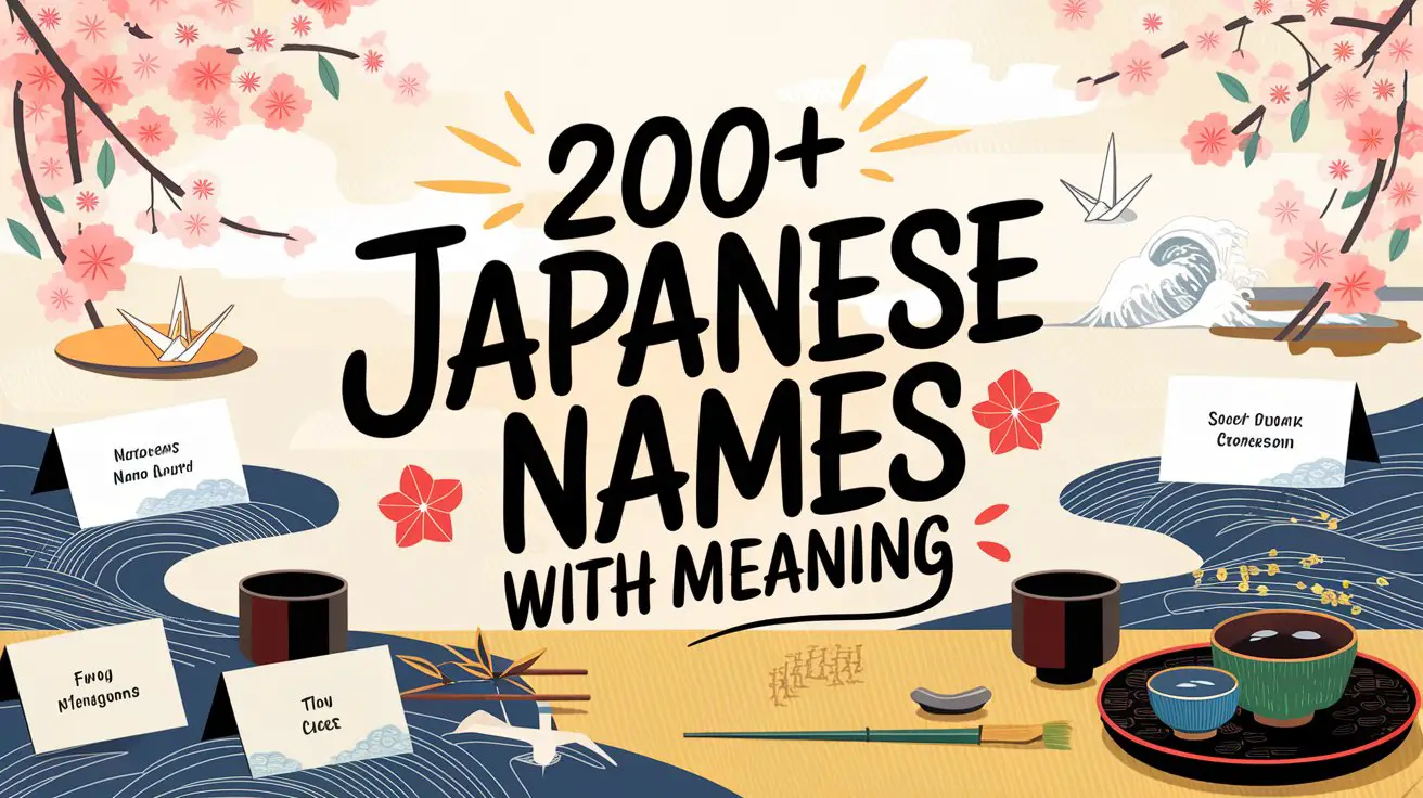 200+ Japanese Names with Meaning