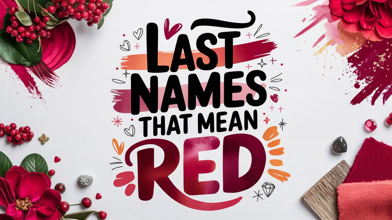 Last Names That Mean Red (200+ Fiery Surnames)