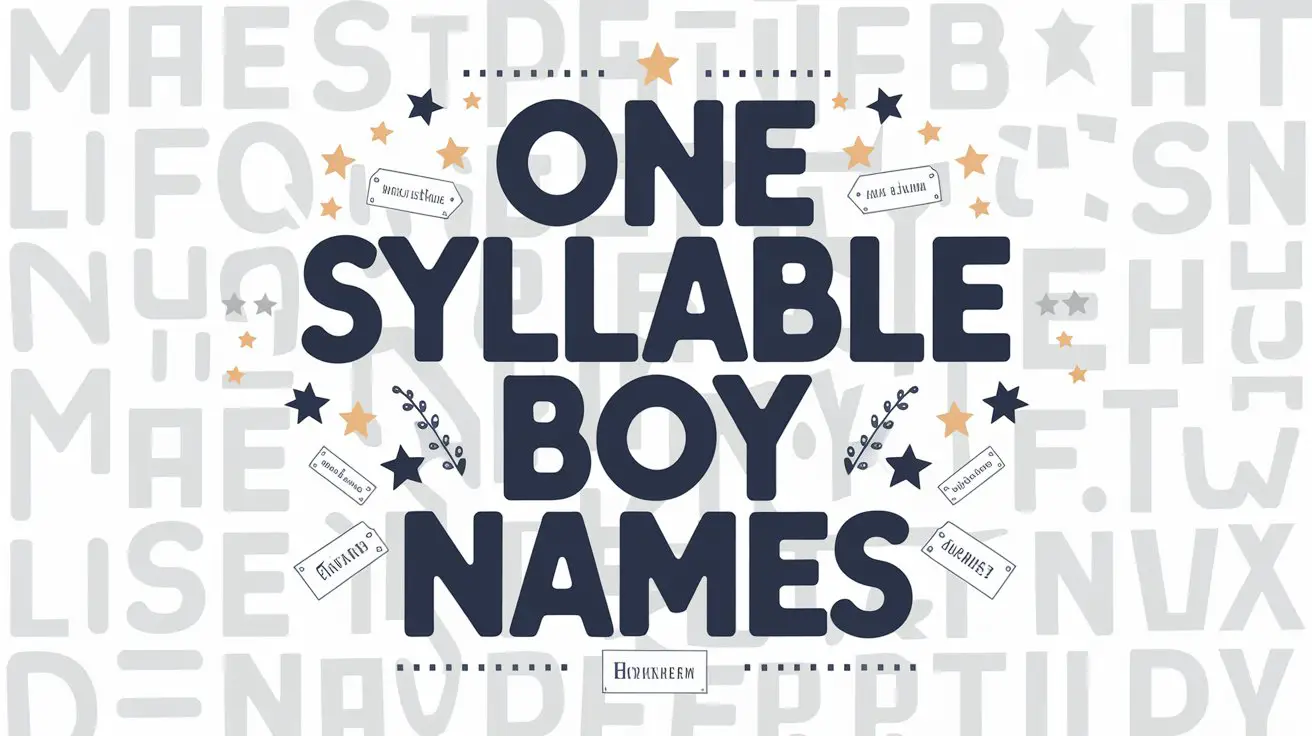 One Syllable Boy Names (300+ Short, Strong, and Timeless Choices)