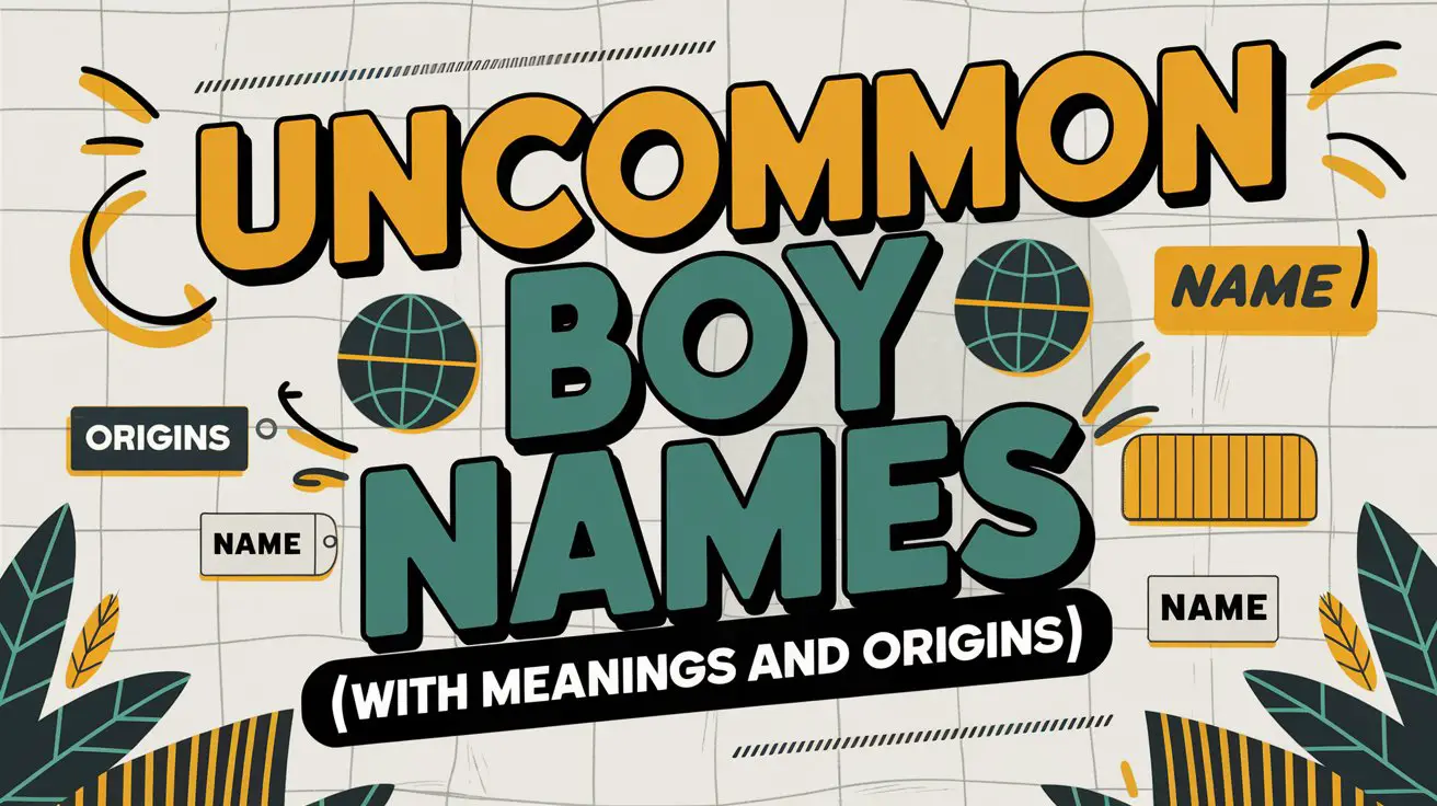 300+ Uncommon Boy Names (with Meanings and Origins)