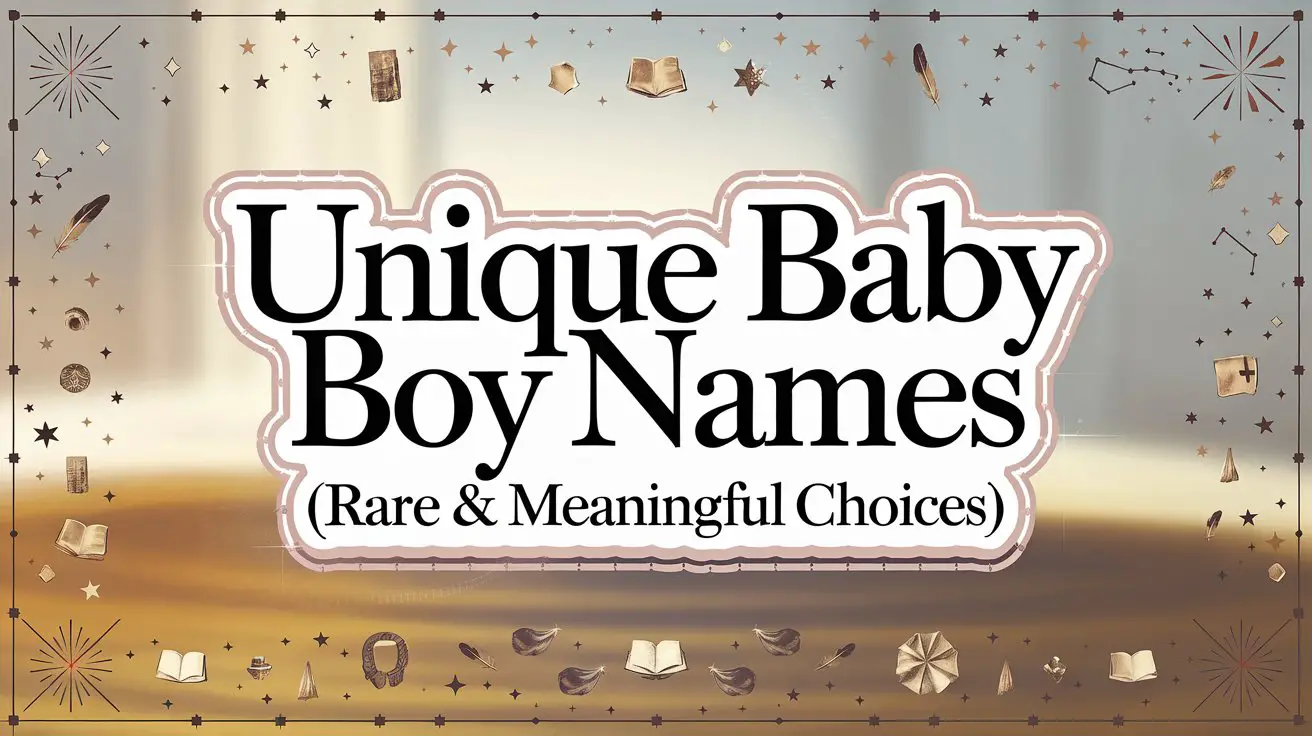 Unique Baby Boy Names (300+ Rare & Meaningful Choices)