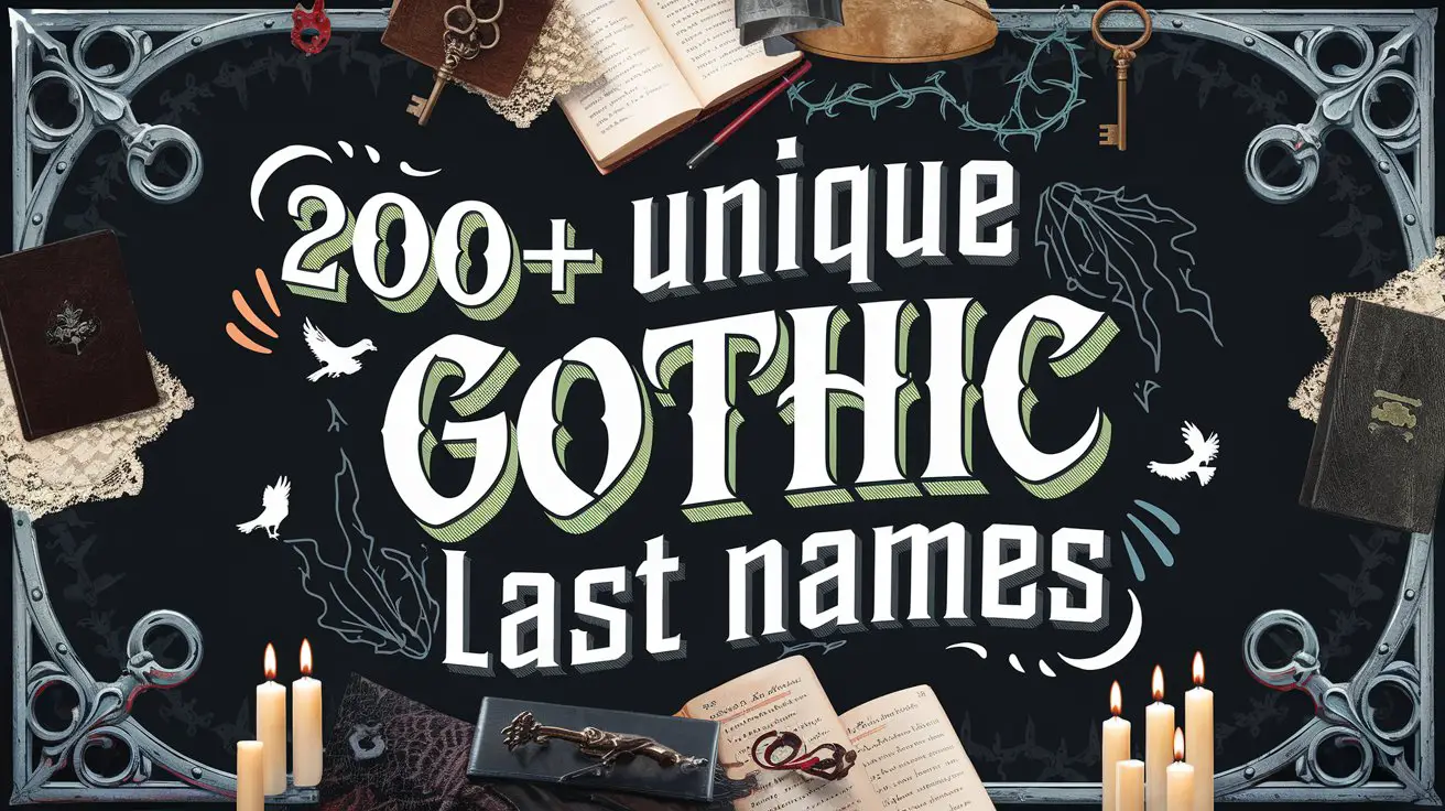 200+ Unique Gothic Last Names (Dark Surnames with Mysterious Origins)