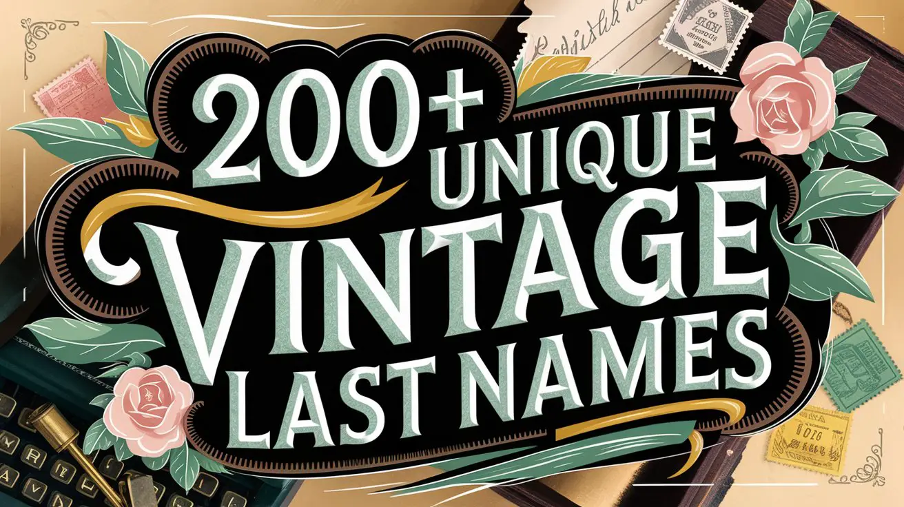 200+ Unique Vintage Last Names (with Meanings and Origins)