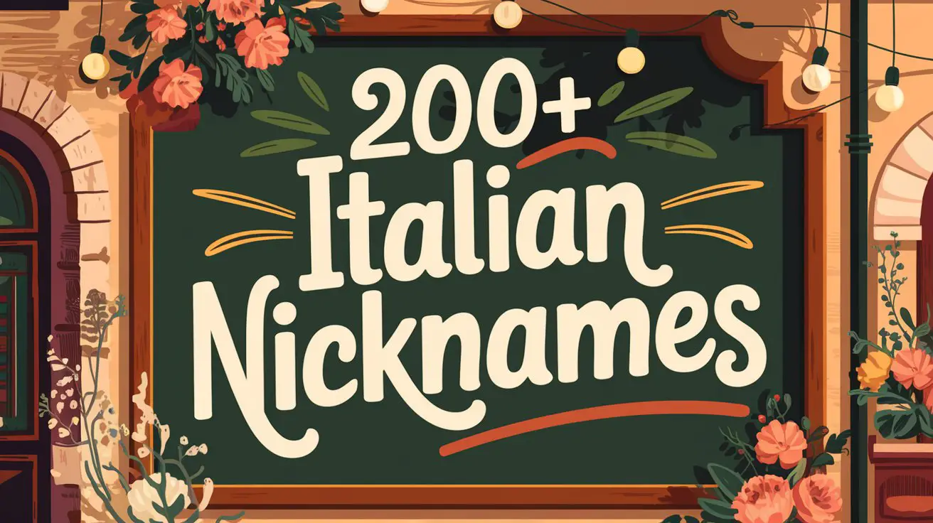 Italian Nicknames (200+ Sweet, Romantic & Playful Names)
