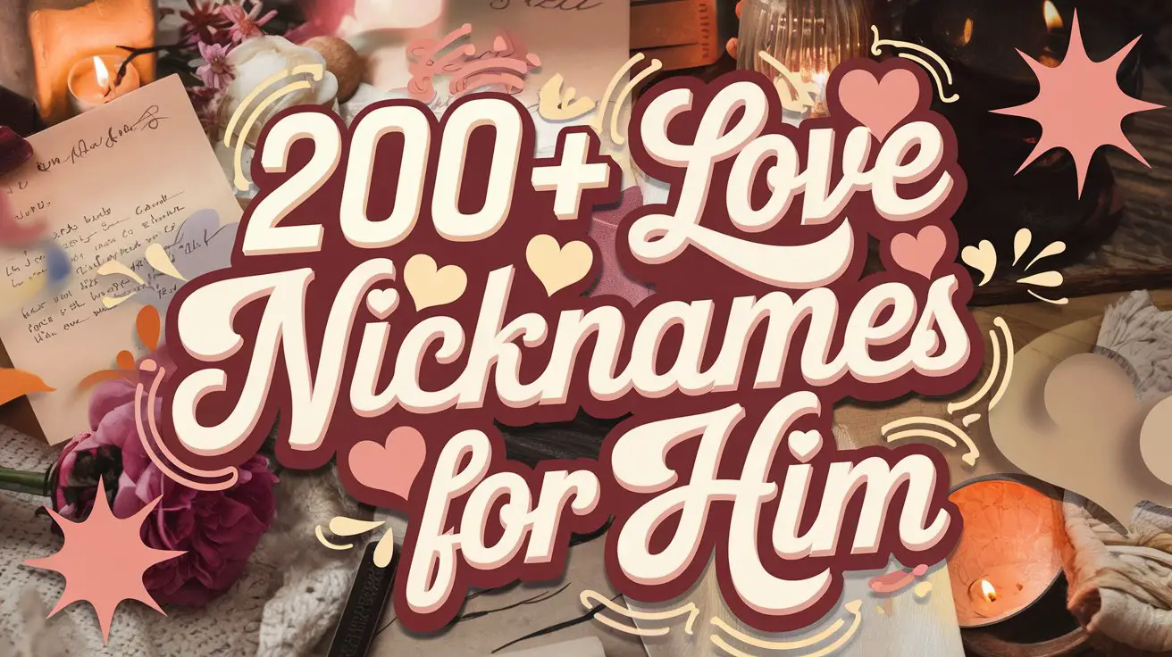 Love Nicknames for Him (200+ Sweet, Romantic & Creative Names)