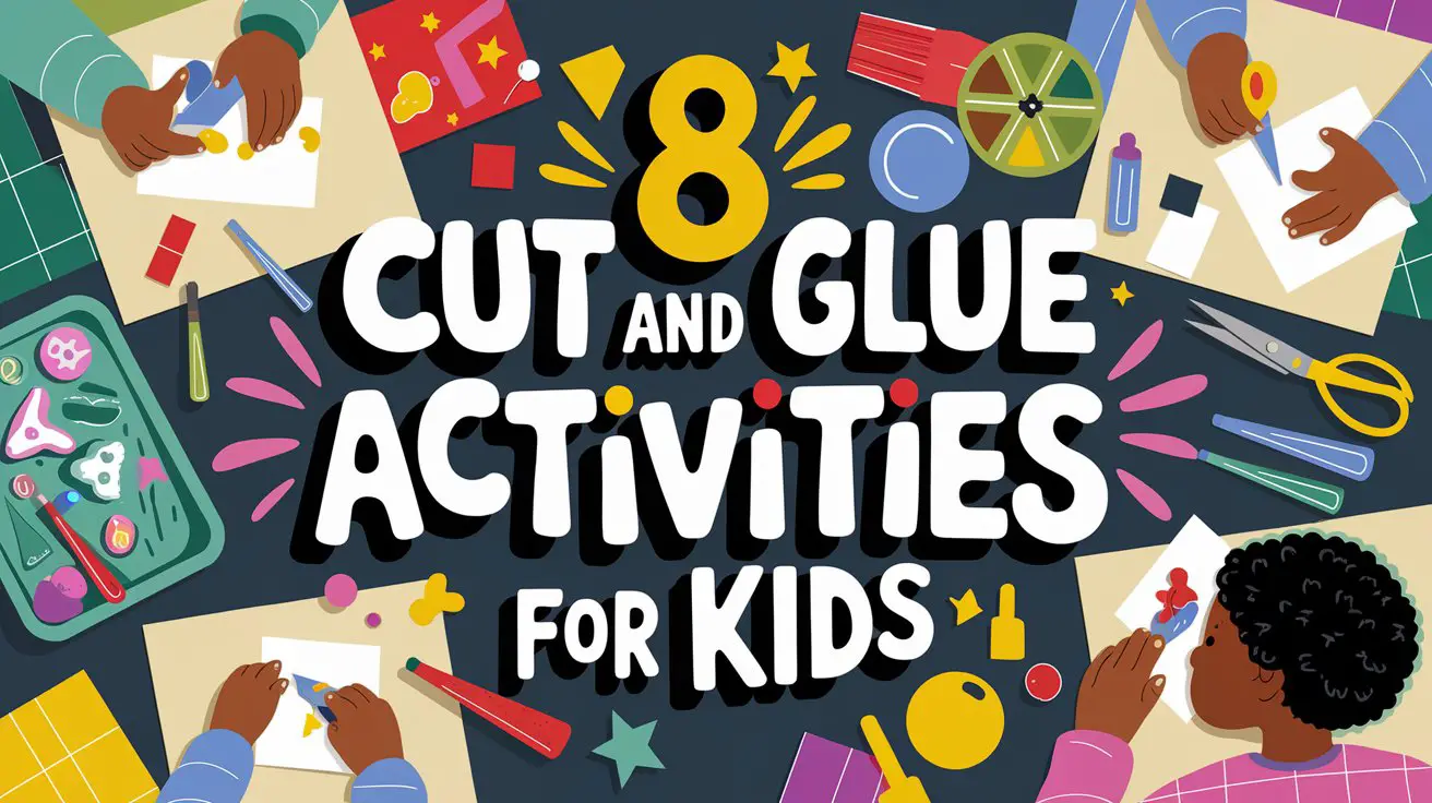 Cut and Glue Activities for Kids: 8 Easy Crafts That Actually Keep Them ...