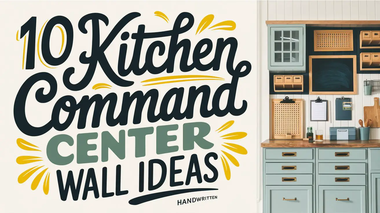 Kitchen Command Center Wall Ideas: 10 Brilliant Ways to Organize Your Home