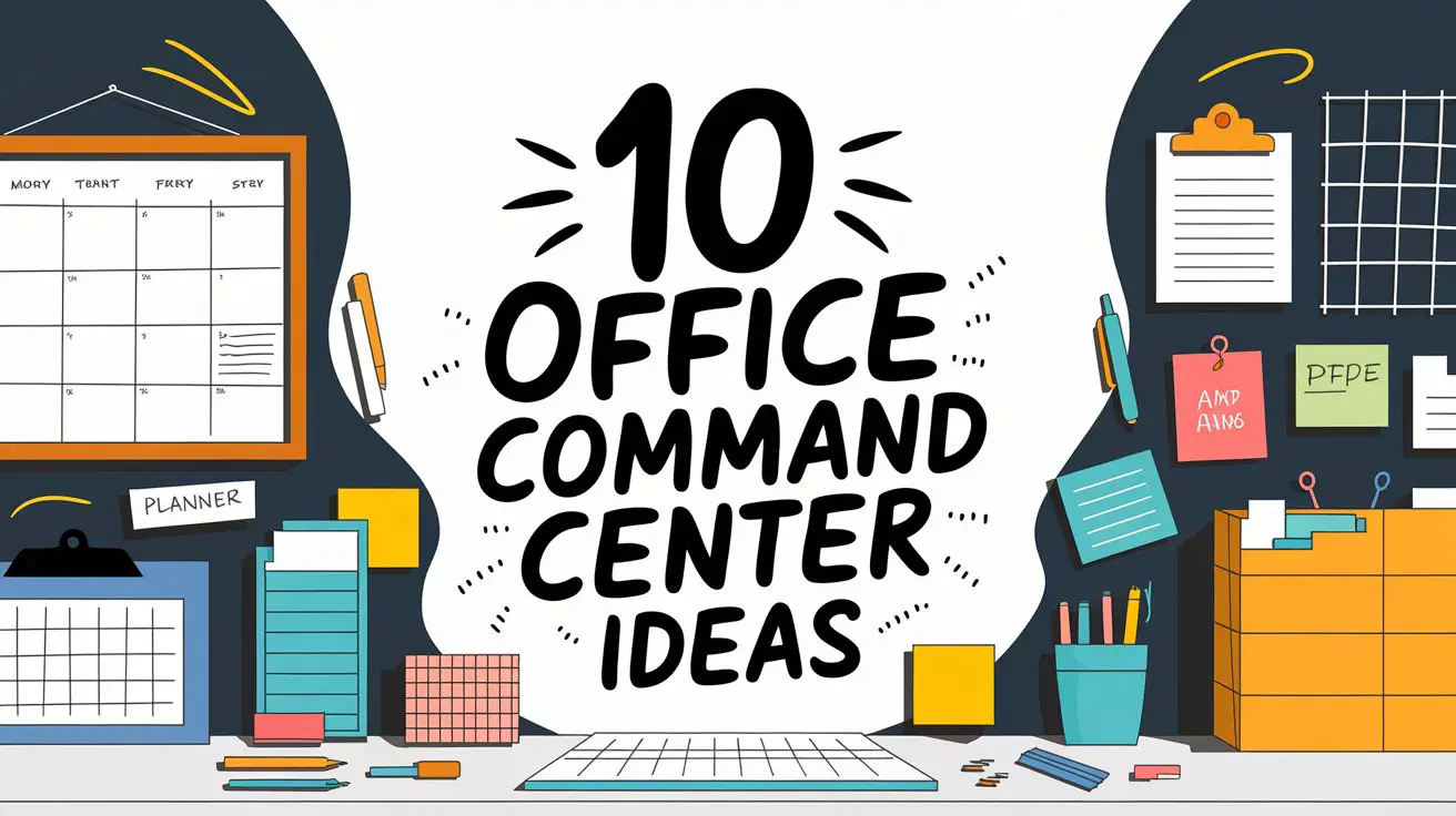 Office Command Center Ideas: 10 Genius Ways to Organize Your Workspace ...